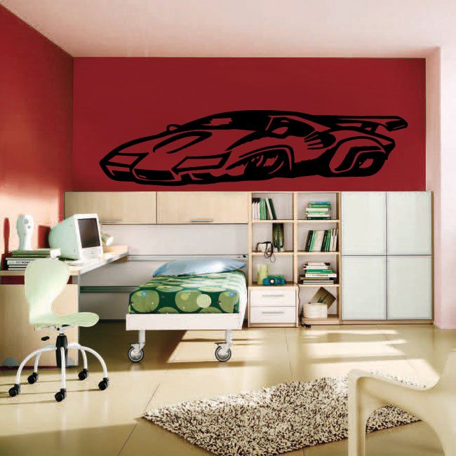 Lamborghini Countach Cartoon Decal – Vinyl Disorder