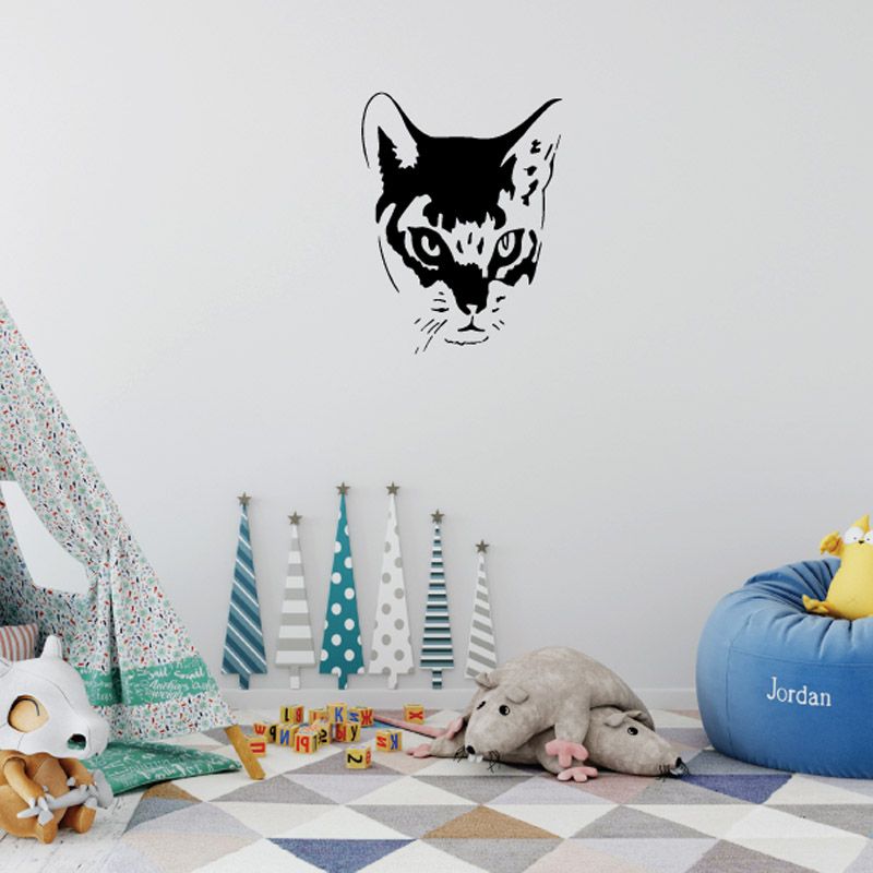 Leopard Cat Head Decal – Vinyl Disorder