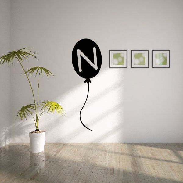 Letter N Balloon Decal – Vinyl Disorder