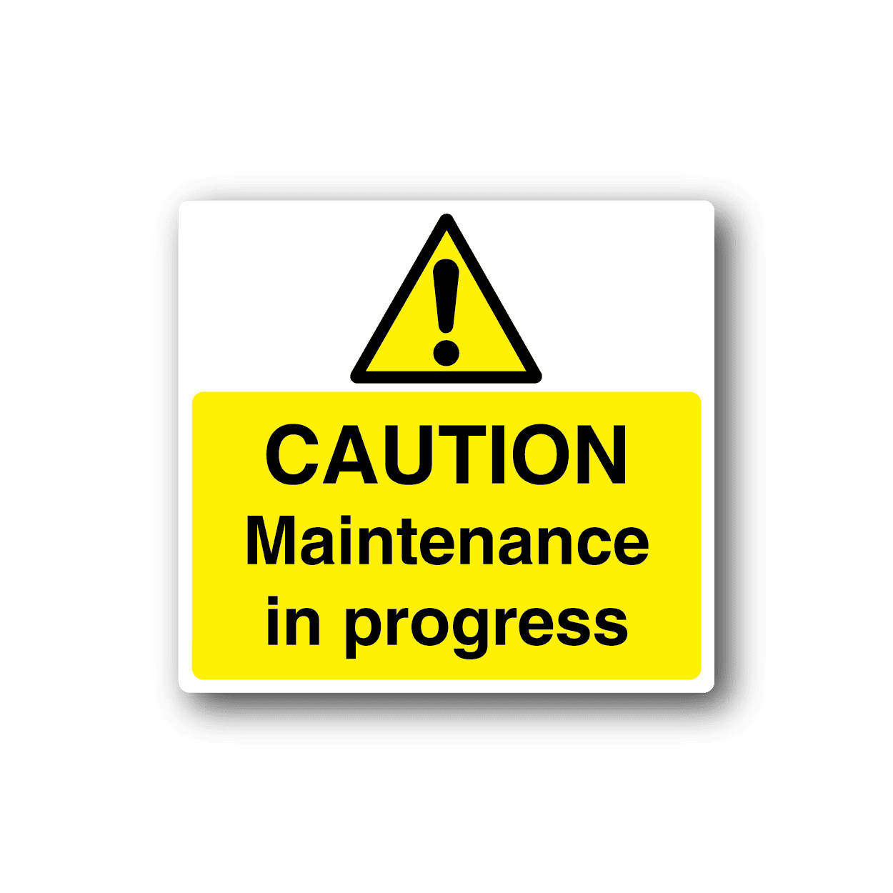 Maintenance In Progress Sticker – Vinyl Disorder