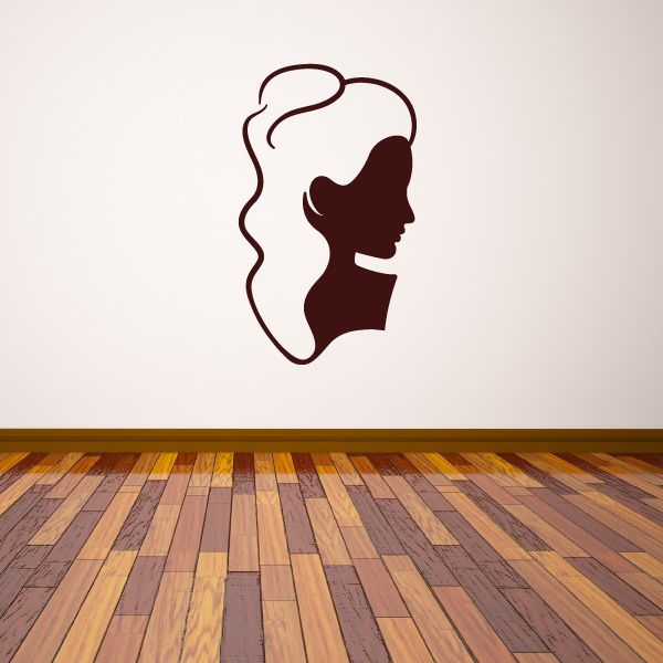Mannequin Head Long Hair Silhouette Decal – Vinyl Disorder