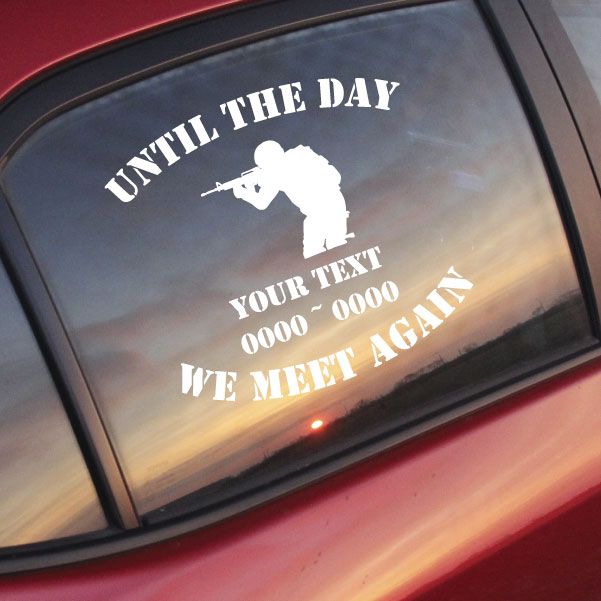 Military Soldier Custom In Loving Memory Decal – Vinyl Disorder
