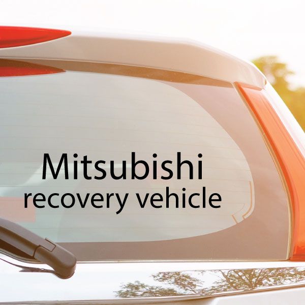 Mitsubishi Recovery Vehicle Decal – Vinyl Disorder