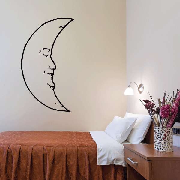 Moon Man Face Decal – Vinyl Disorder