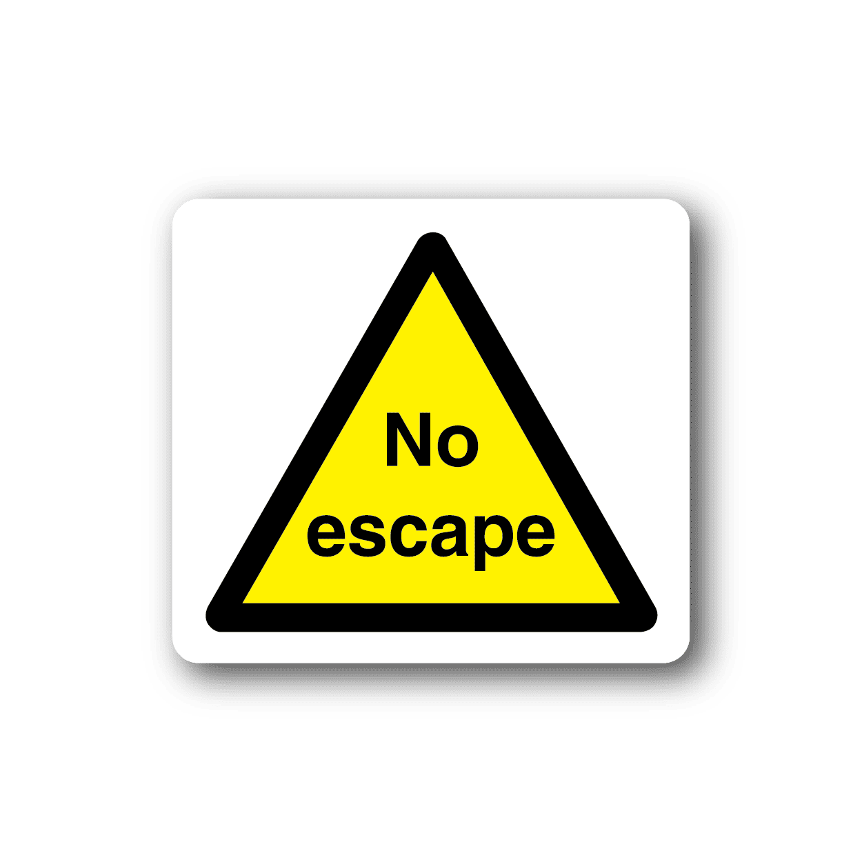 No Escape Sticker – Vinyl Disorder