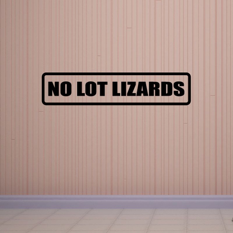 No lot lizards Decal – Vinyl Disorder