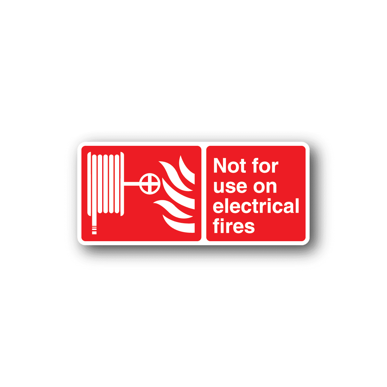 Not For Use On Electrical Fires Sticker – Vinyl Disorder