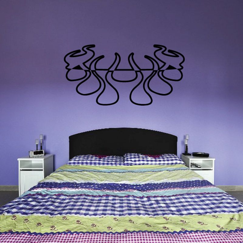 Overlap Ghost Flames Car Decal - Vinyl Decal - Wall Decal - CF564 ...