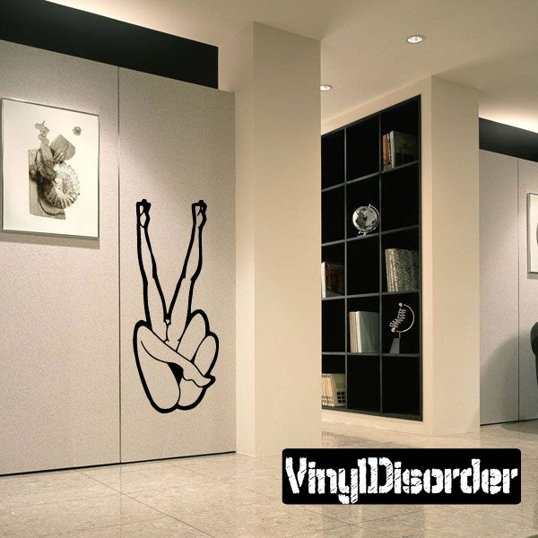 Peace Sign Legs Decal – Vinyl Disorder