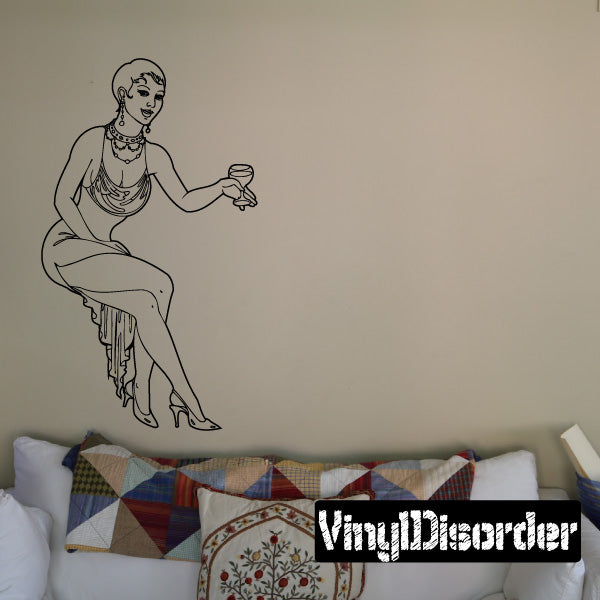 Pinup Girl Wall Decal - Vinyl Decal - Car Decal - DC 23192 – Vinyl Disorder
