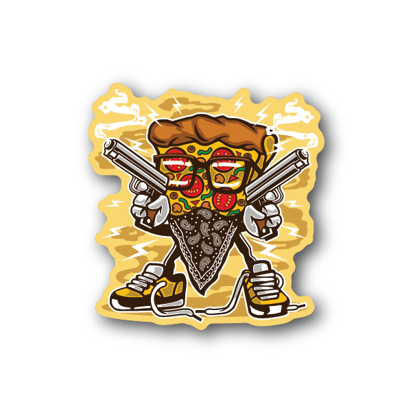 Pizza Gangster Sticker – Vinyl Disorder