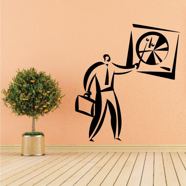 Presentation Pie Chart Wall Decal - Vinyl Decal - Car Decal - Business ...