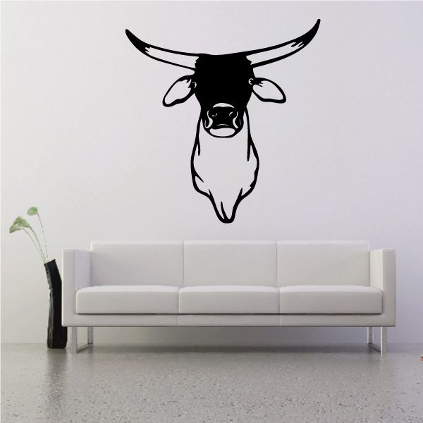 Proud Longhorn Calf Head Decal – Vinyl Disorder