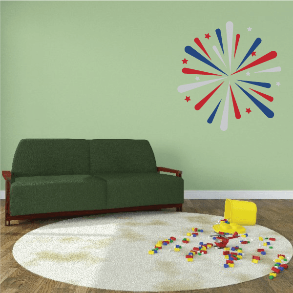 Red White and Blue Firework Sticker – Vinyl Disorder