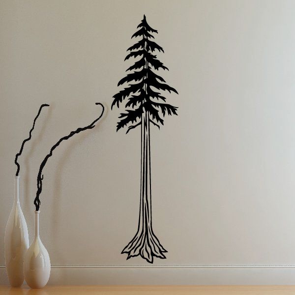 Redwood Sequoia Tree Wall Decal - Vinyl Decal - Car Decal - MC31 ...
