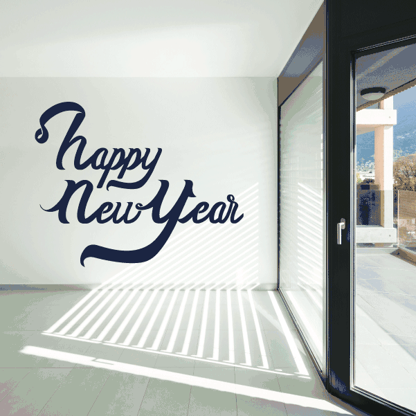 Ribbon New Year Decal – Vinyl Disorder