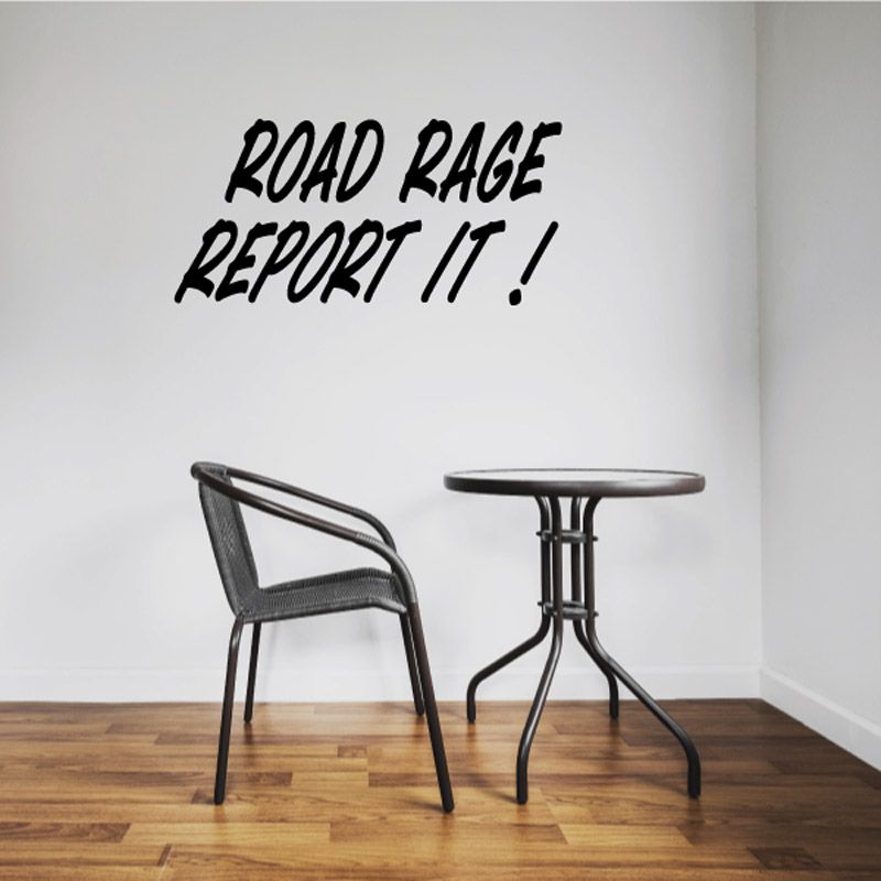 Road Rage Report It Decal – Vinyl Disorder
