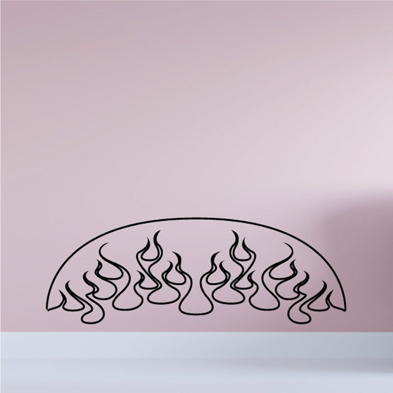 Round Ghost Flames Car Decal - Vinyl Decal - Wall Decal - CF623 – Vinyl ...