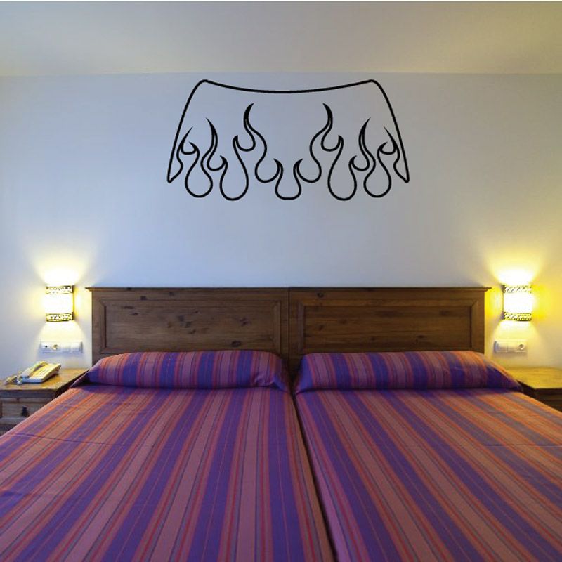Round Top Ghost Flames Car Decal - Vinyl Decal - Wall Decal - CF580 ...
