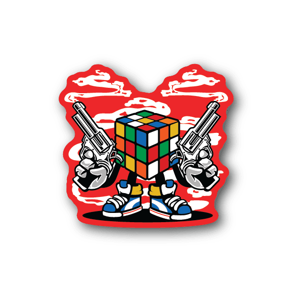 Rubix Cube Gangster Sticker – Vinyl Disorder