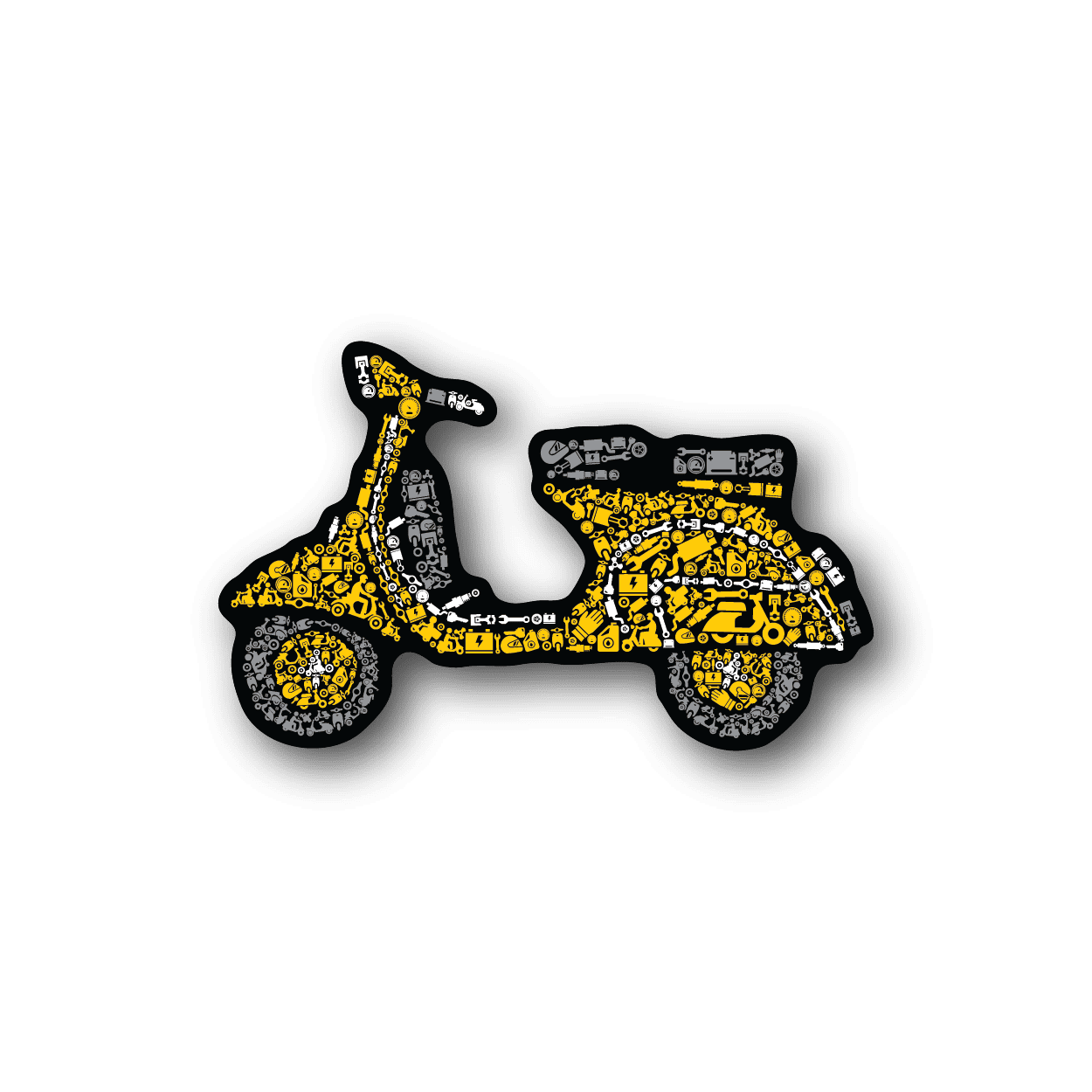 Scooter Collage Sticker – Vinyl Disorder