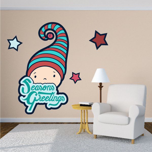 Seasons Greetings Elf Sticker – Vinyl Disorder