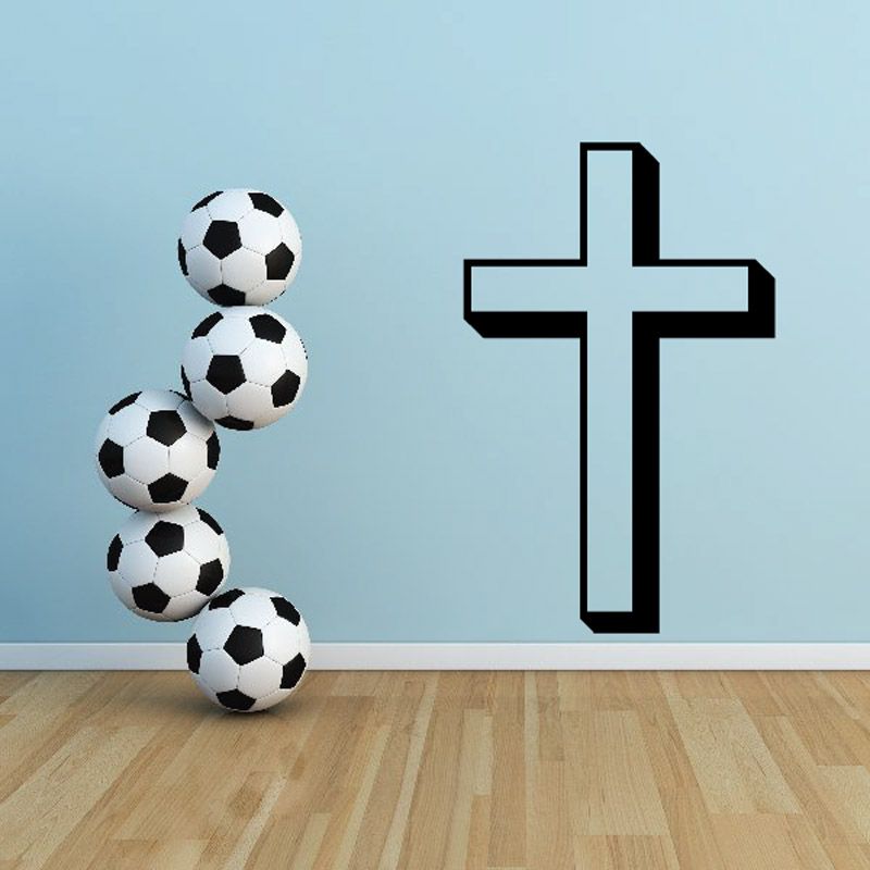 Shaded Cross Decal – Vinyl Disorder