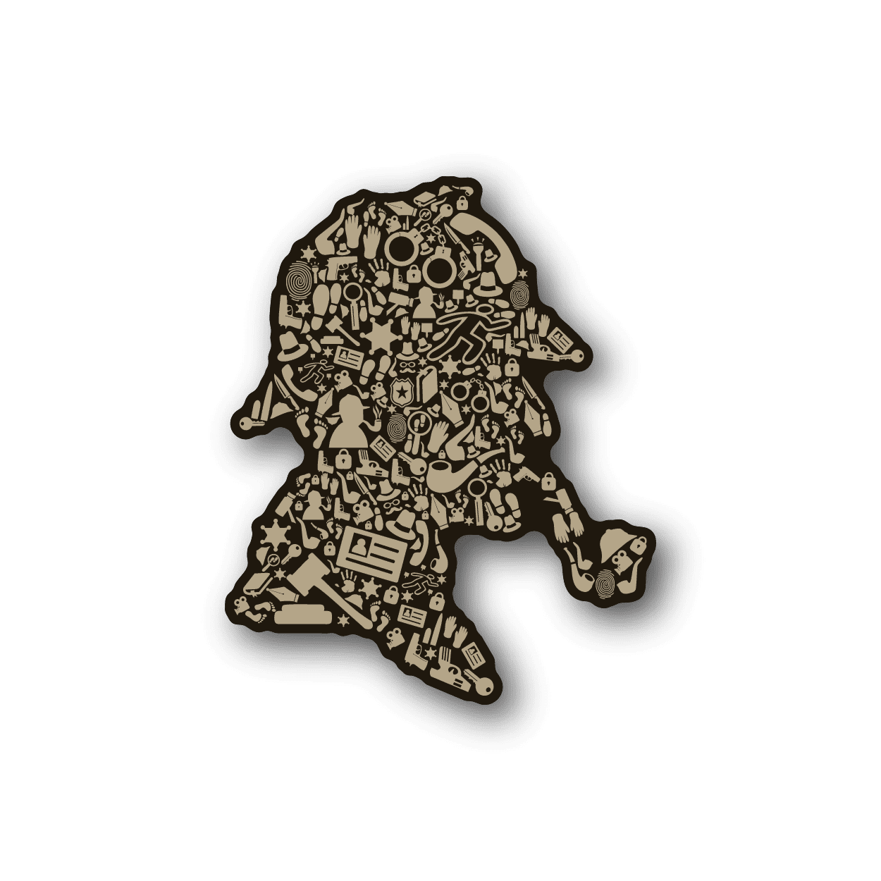 Sherlock Holmes Collage Sticker – Vinyl Disorder