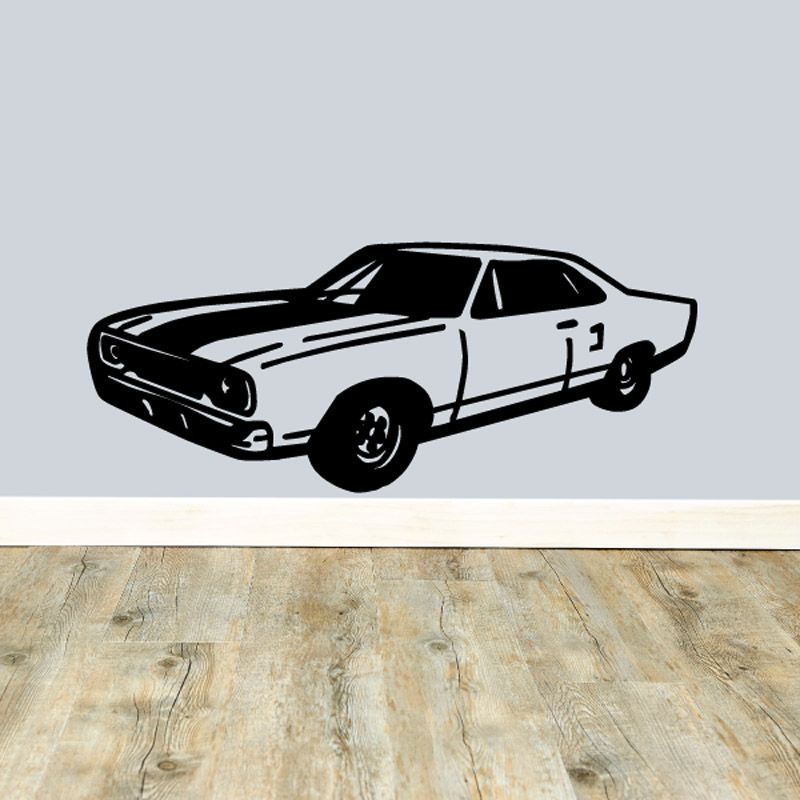Simple Dodge Muscle Car Decal – Vinyl Disorder