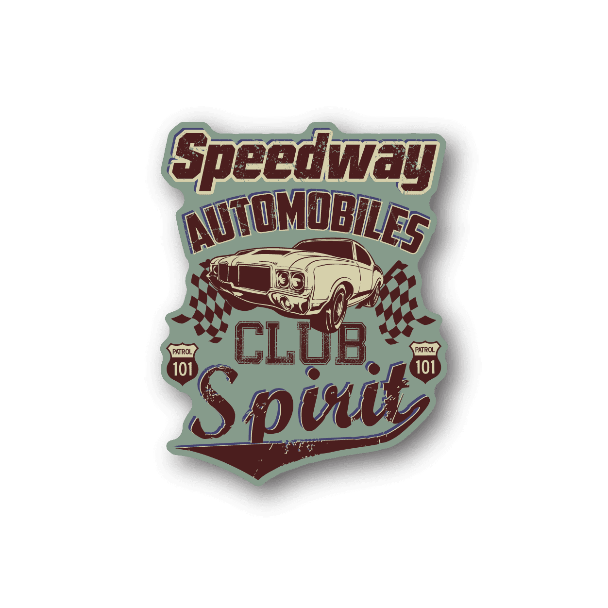 Speedway Automobile Club Sticker – Vinyl Disorder