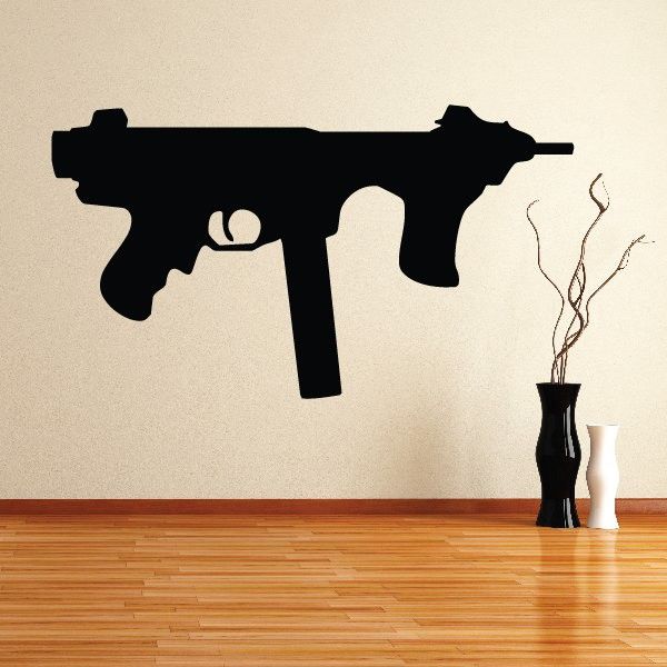 Submachine Gun Decal – Vinyl Disorder