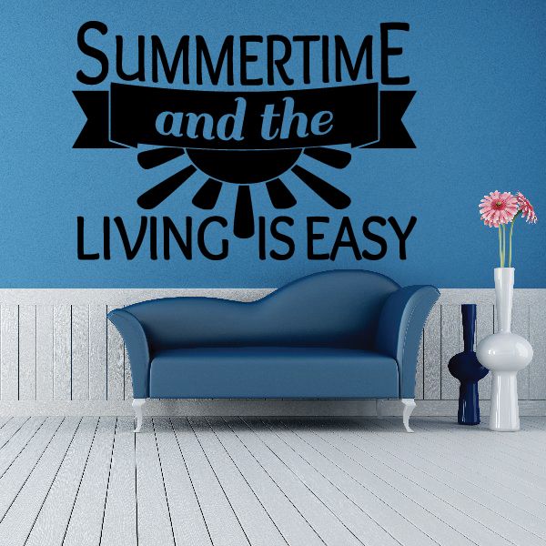 Summertime and the Living is easy Decal – Vinyl Disorder