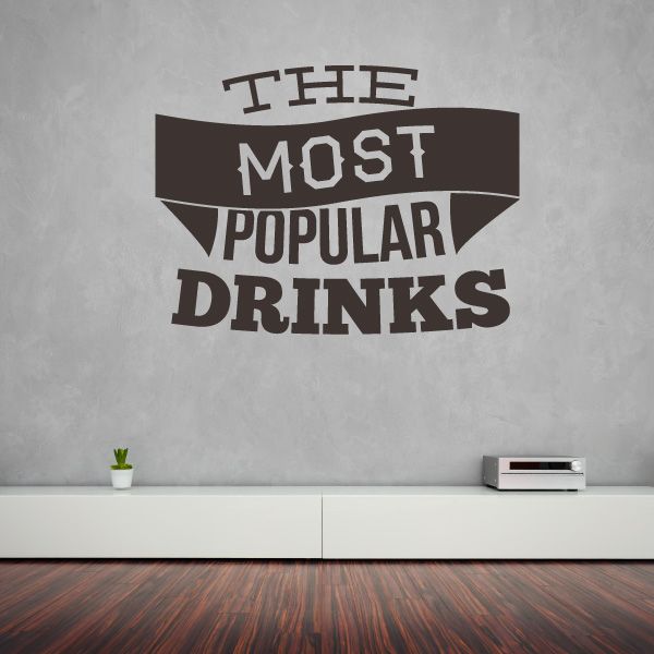 The Most Popular Drinks Decal – Vinyl Disorder
