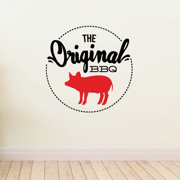 The Original BBQ Circle Printed Decal – Vinyl Disorder
