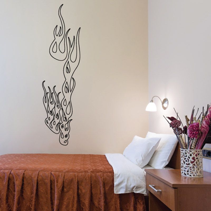 Three 3 Ghost Flames Car Decal - Vinyl Decal - Wall Decal - CF083 ...