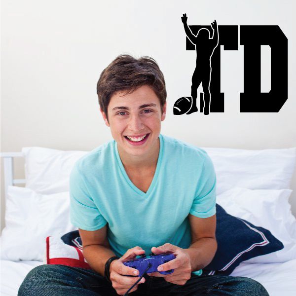 TouchDown TD Wall Decal - Vinyl Decal - Car Decal - Vd011 – Vinyl Disorder