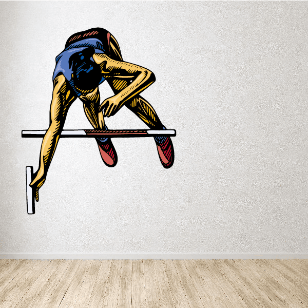 Track And Field Wall Decal - Vinyl Sticker - Car Sticker - Die Cut Sti ...
