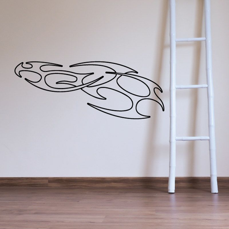 Twisted Ghost Flames Car Decal - Vinyl Decal - Wall Decal - CF118 ...