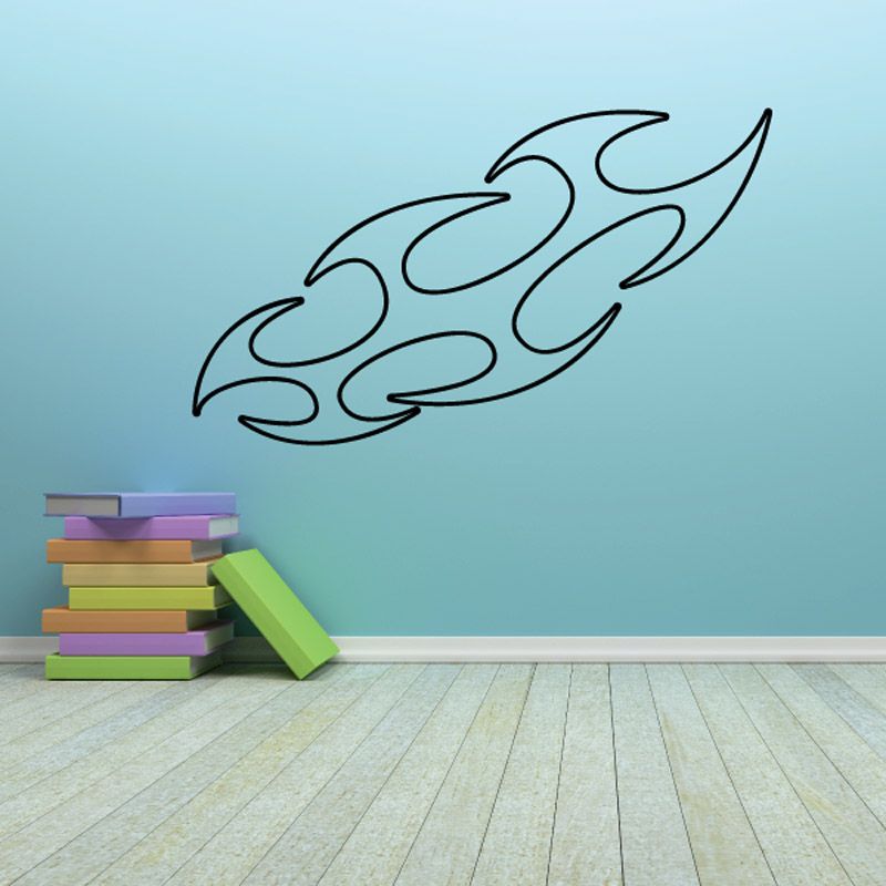 Twisted Ghost Flames Car Decal - Vinyl Decal - Wall Decal - CF224 ...