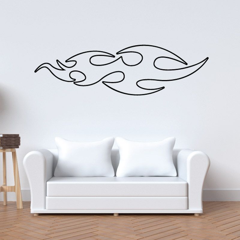 Twisted Ghost Flames Car Decal - Vinyl Decal - Wall Decal - CF252 ...