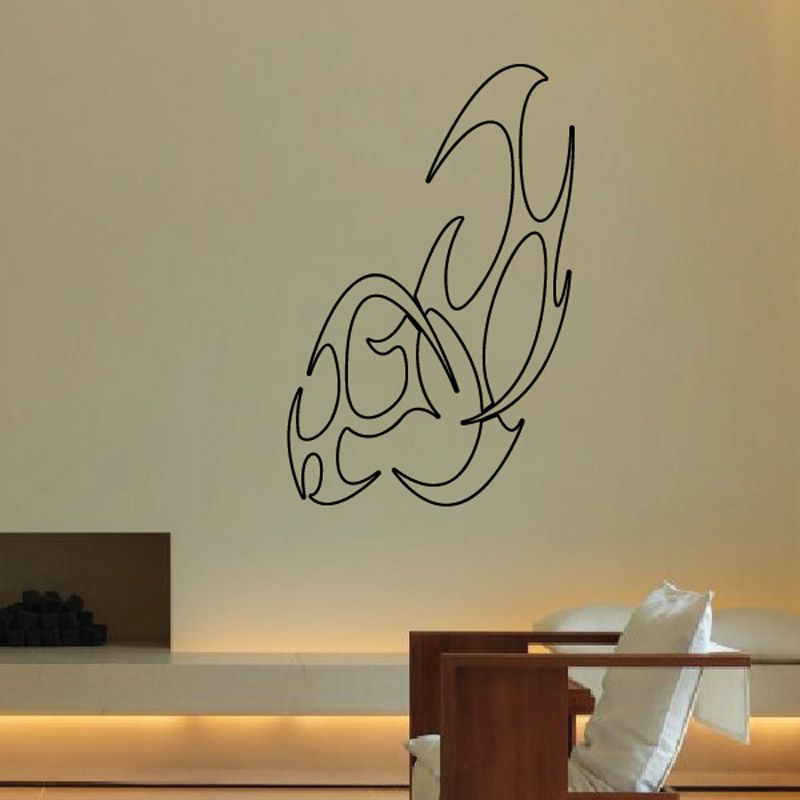 Twisted Ghost Flames Car Decal - Vinyl Decal - Wall Decal - CF377 ...