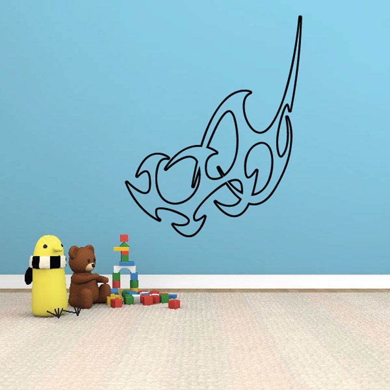 Twisted Spike Ghost Flames Car Decal - Vinyl Decal - Wall Decal - CF51 ...