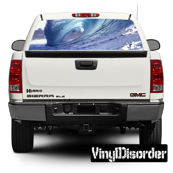 Wave Rear Window View Through Graphics – Vinyl Disorder