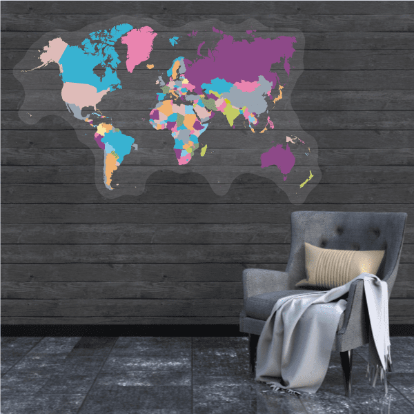 World Map Wall Sticker – Vinyl Disorder