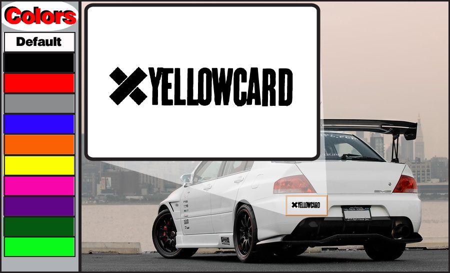 YellowCard Decal – Vinyl Disorder